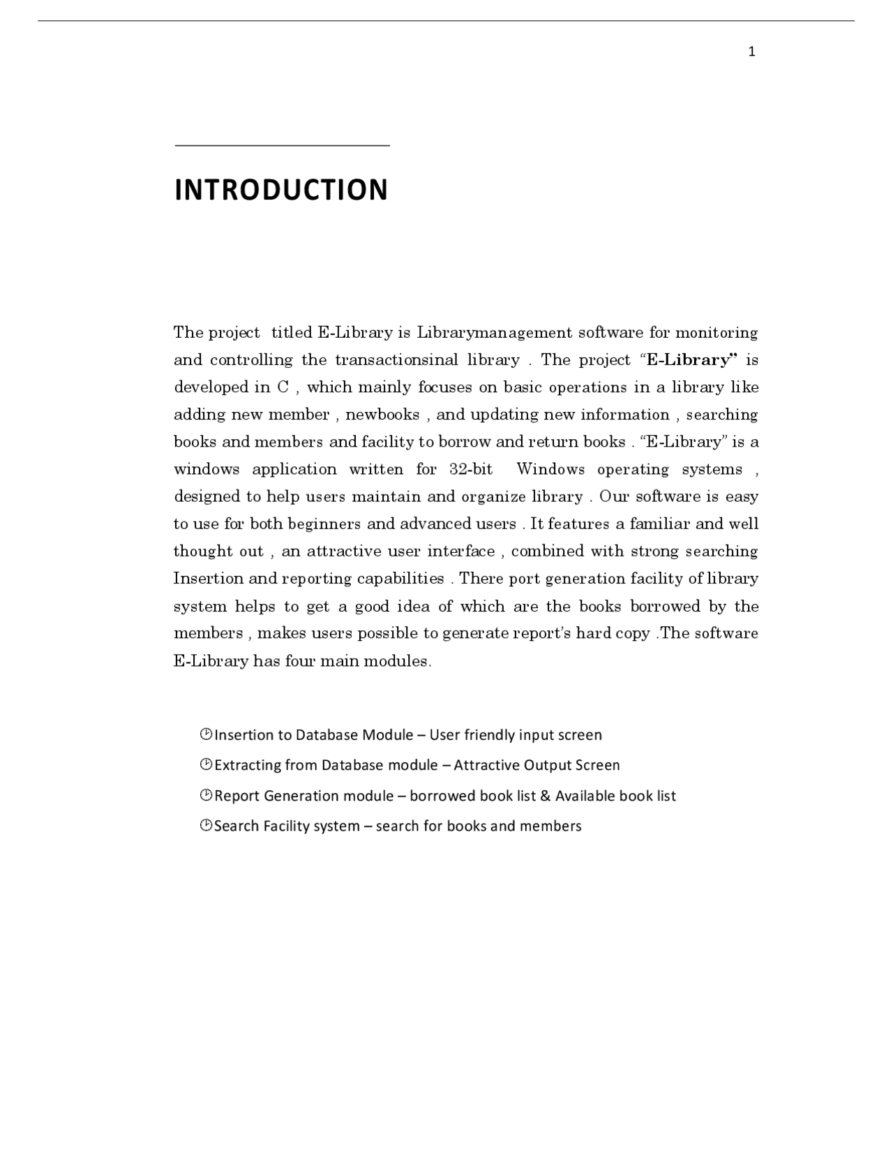 E Library Documentation Slides Applications Of Computer Sciences