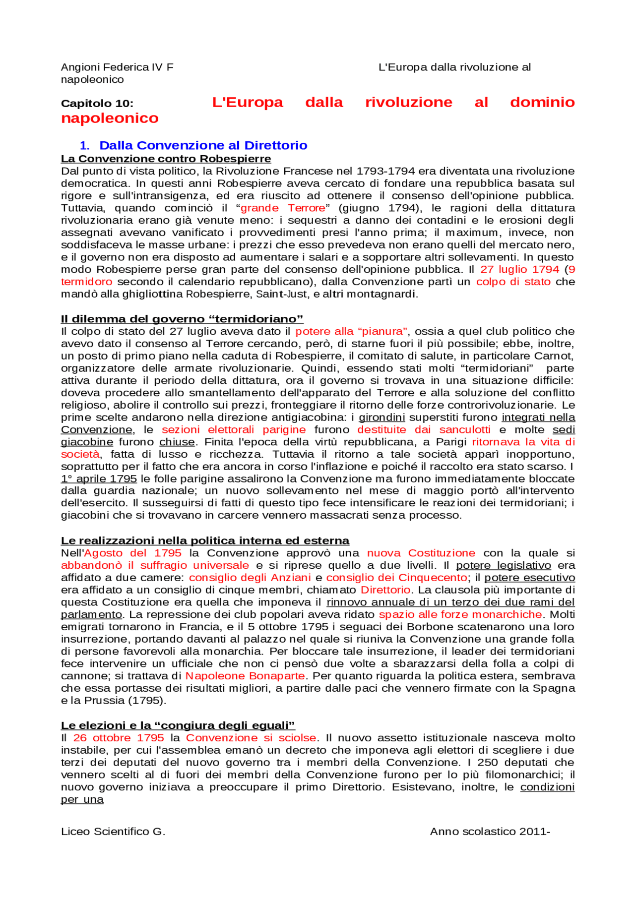 Le Riforme Di Napoleone Appunti Di Storia Docsity