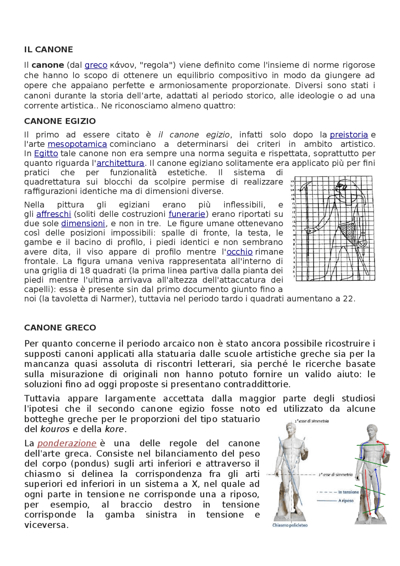 ricerche sul canone nell'arte | Guide, Progetti e Ricerche di Storia ...