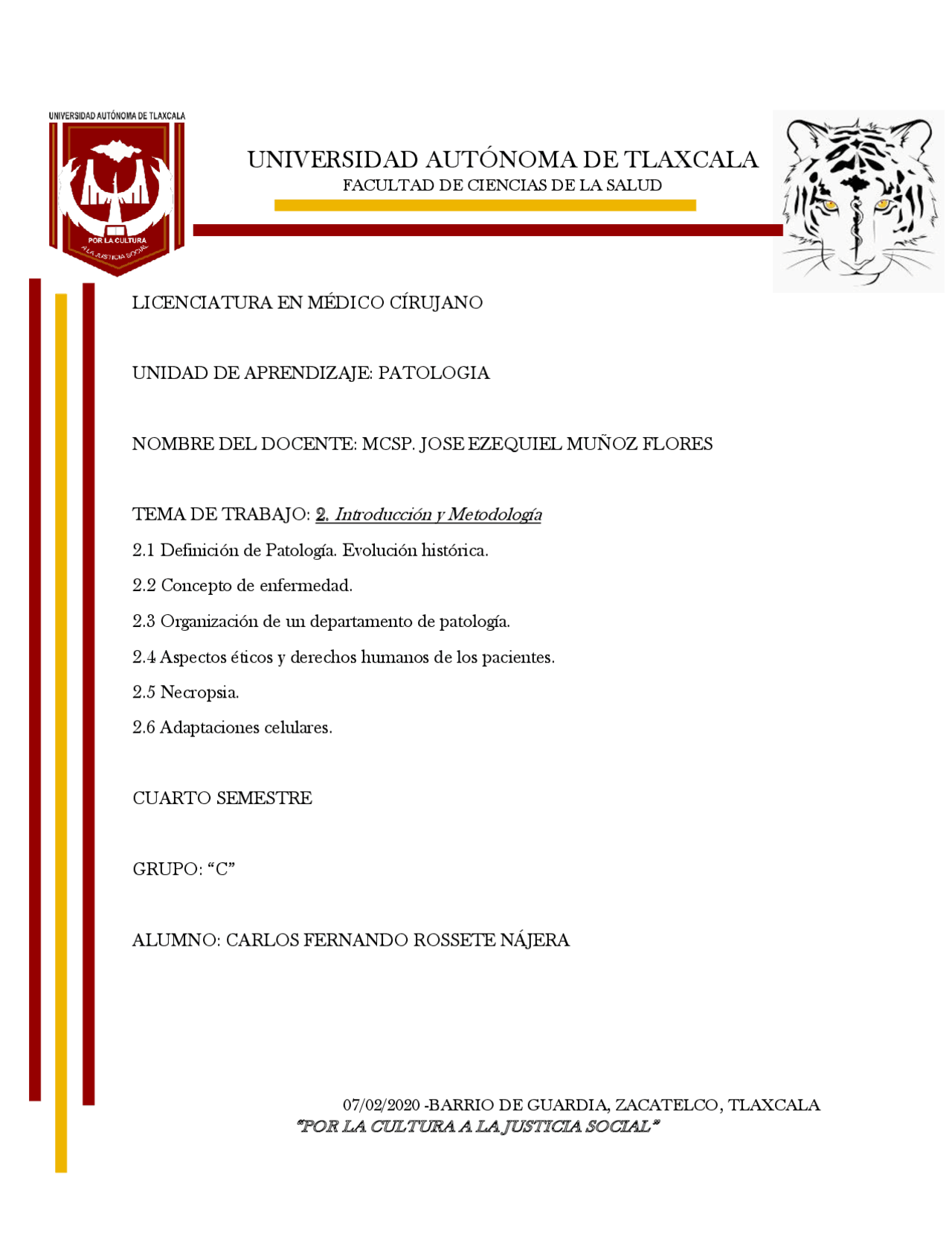 Capitulo 2 Robbins Patologia Resúmenes De Patología Docsity