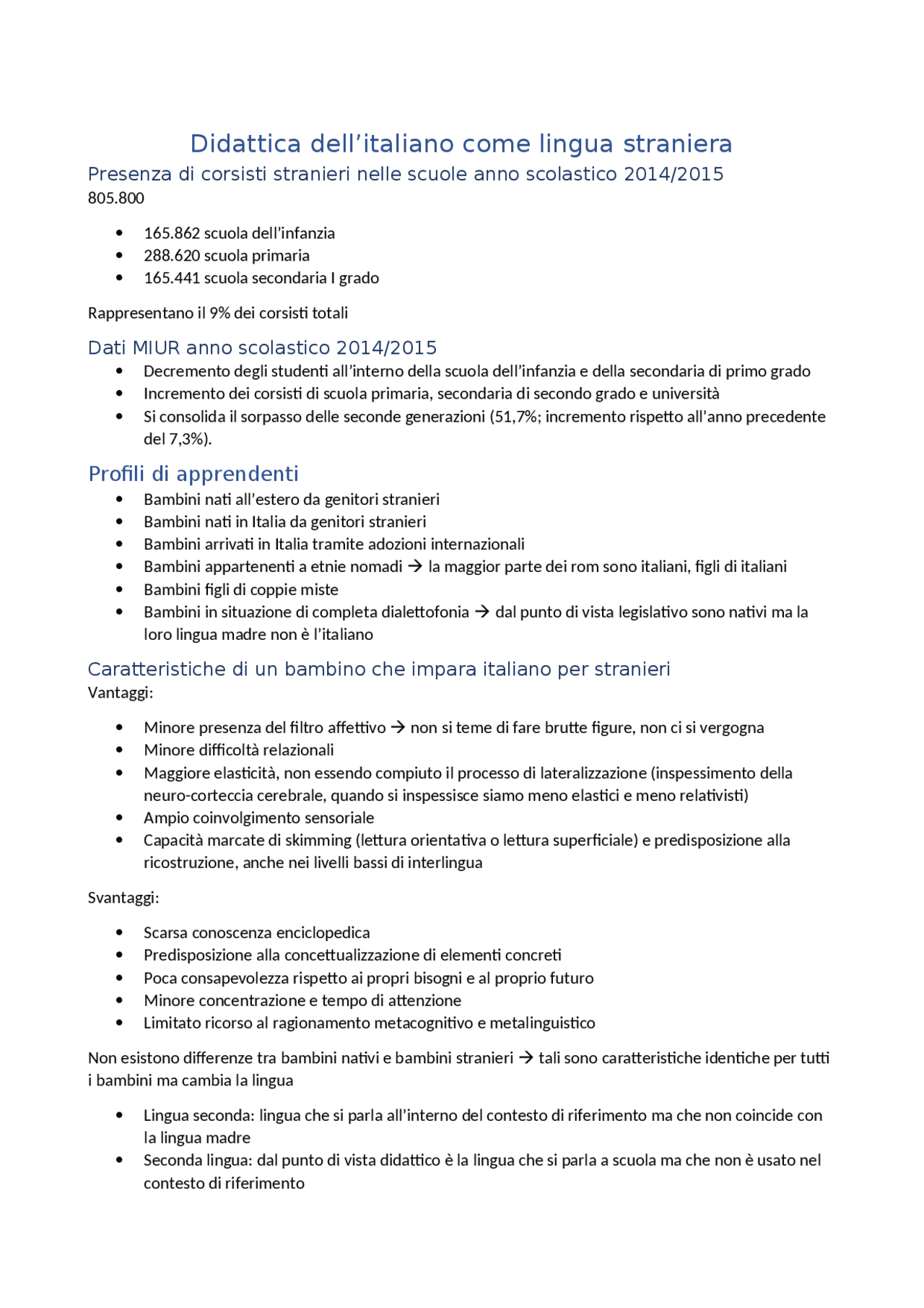 Lezione 9 Linguistica - Docsity