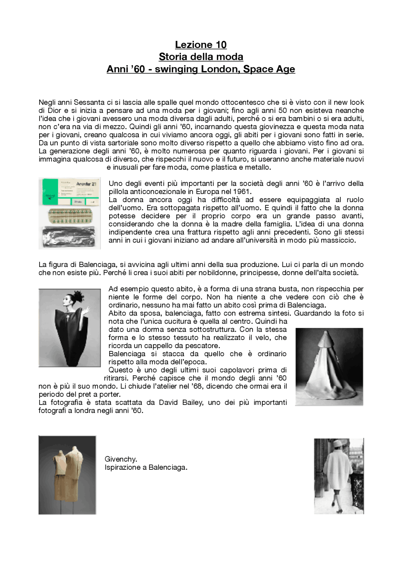 Storia Della Moda Lezione 10 Docsity