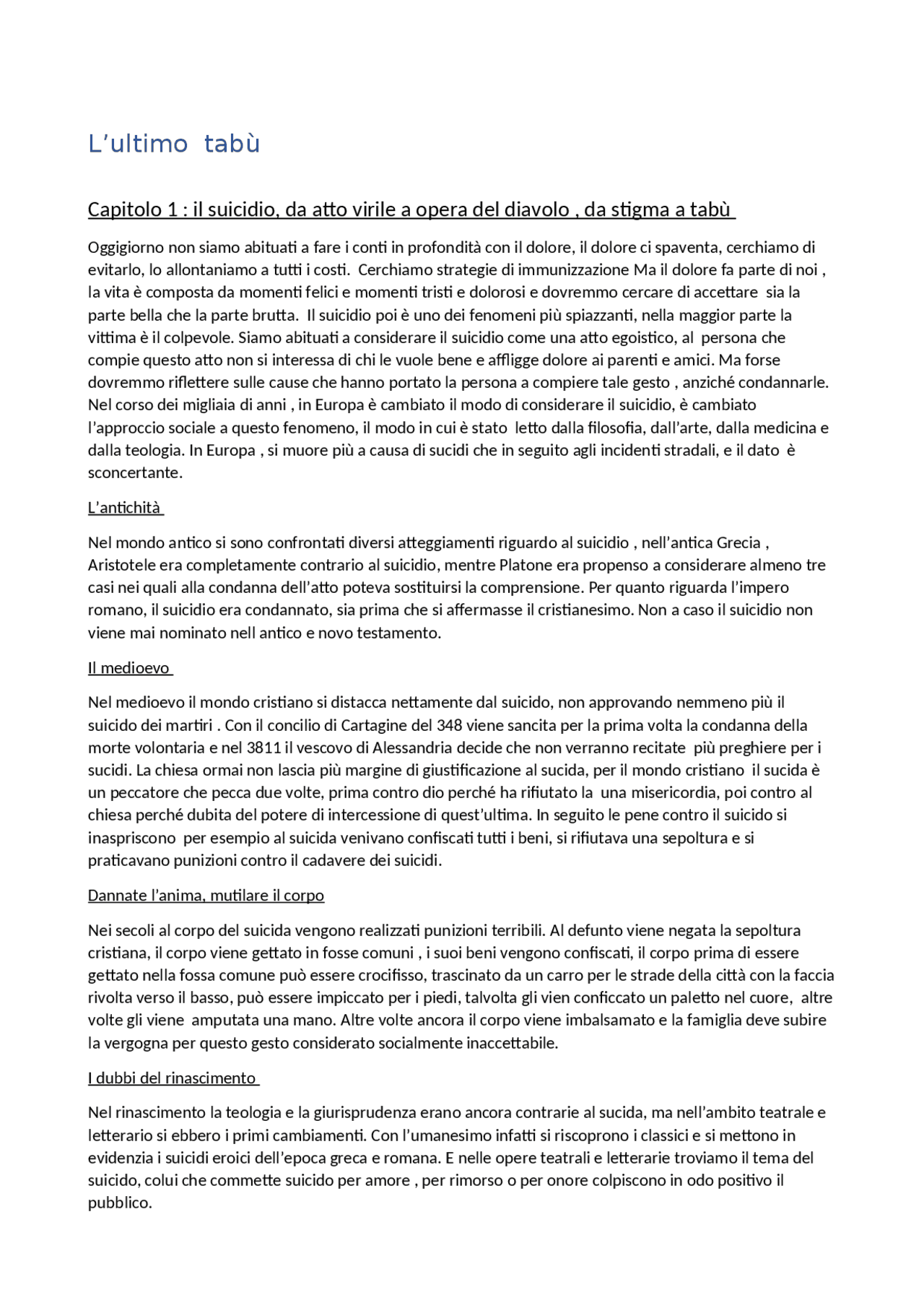Lultimo Tabù Di Carlo Bartoli Docsity