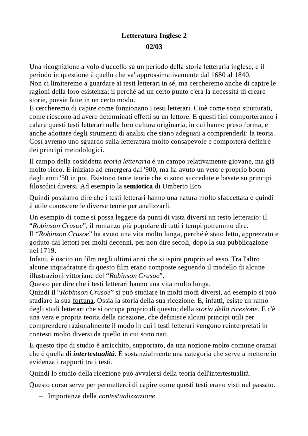 Lezione professor Capoferro - Docsity