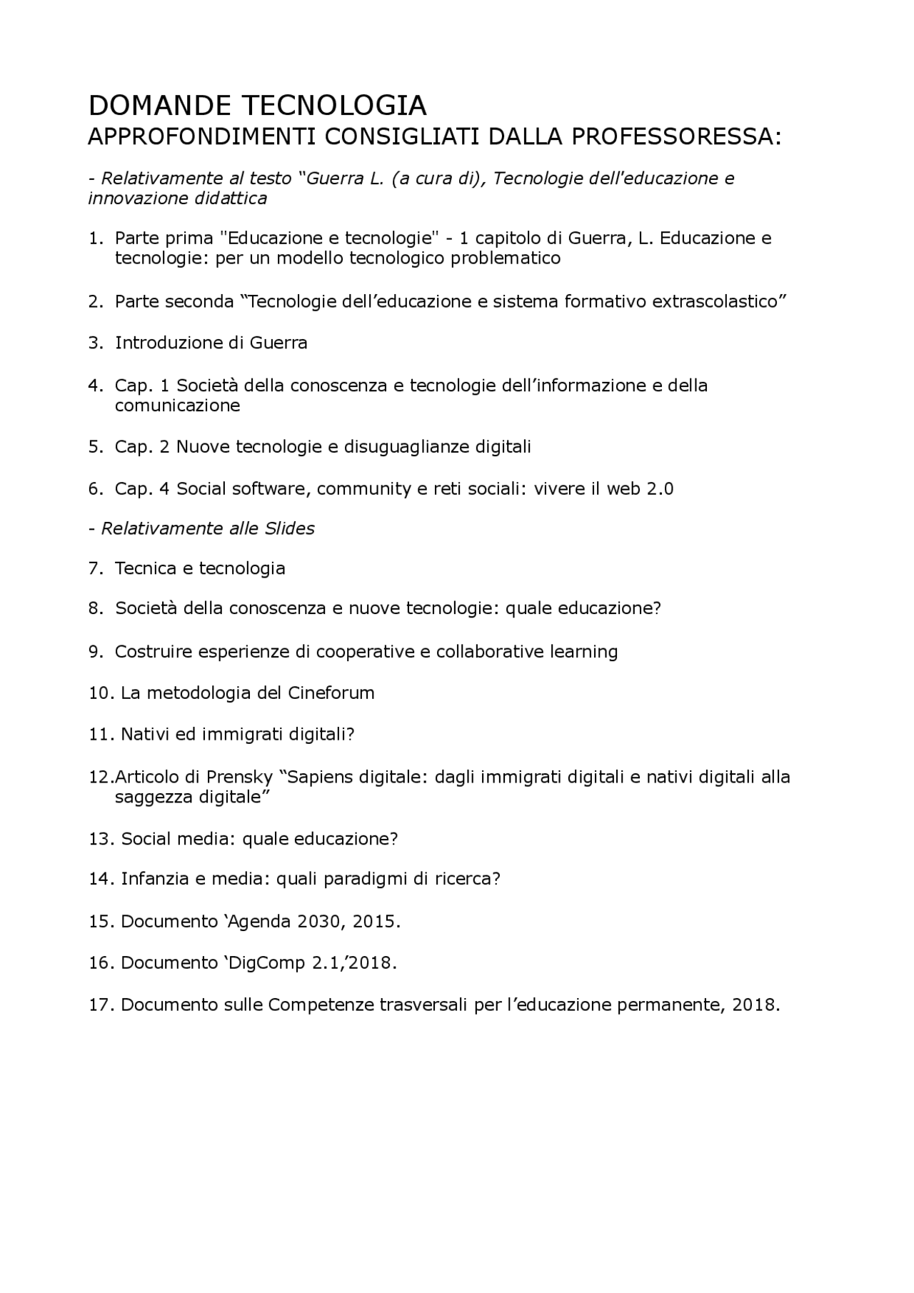 Tecnologie Della Conoscenza Docsity