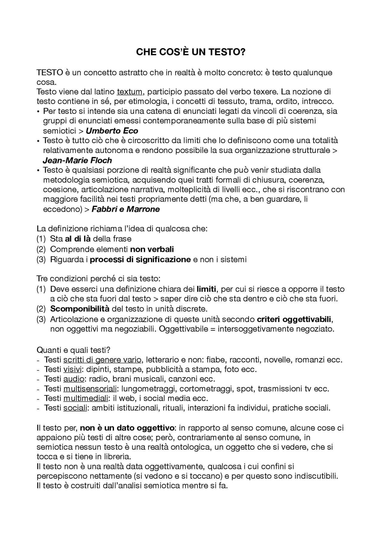 Slide Lezioni Della Prof Cosenza Docsity