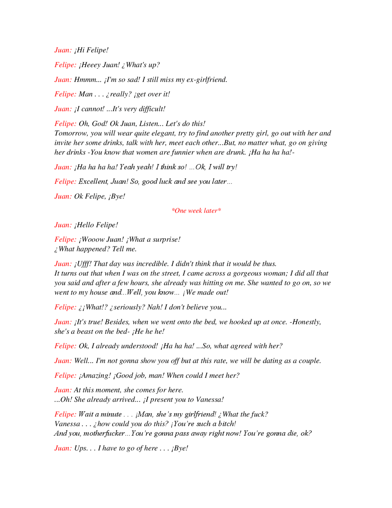 English Conversation - Docsity