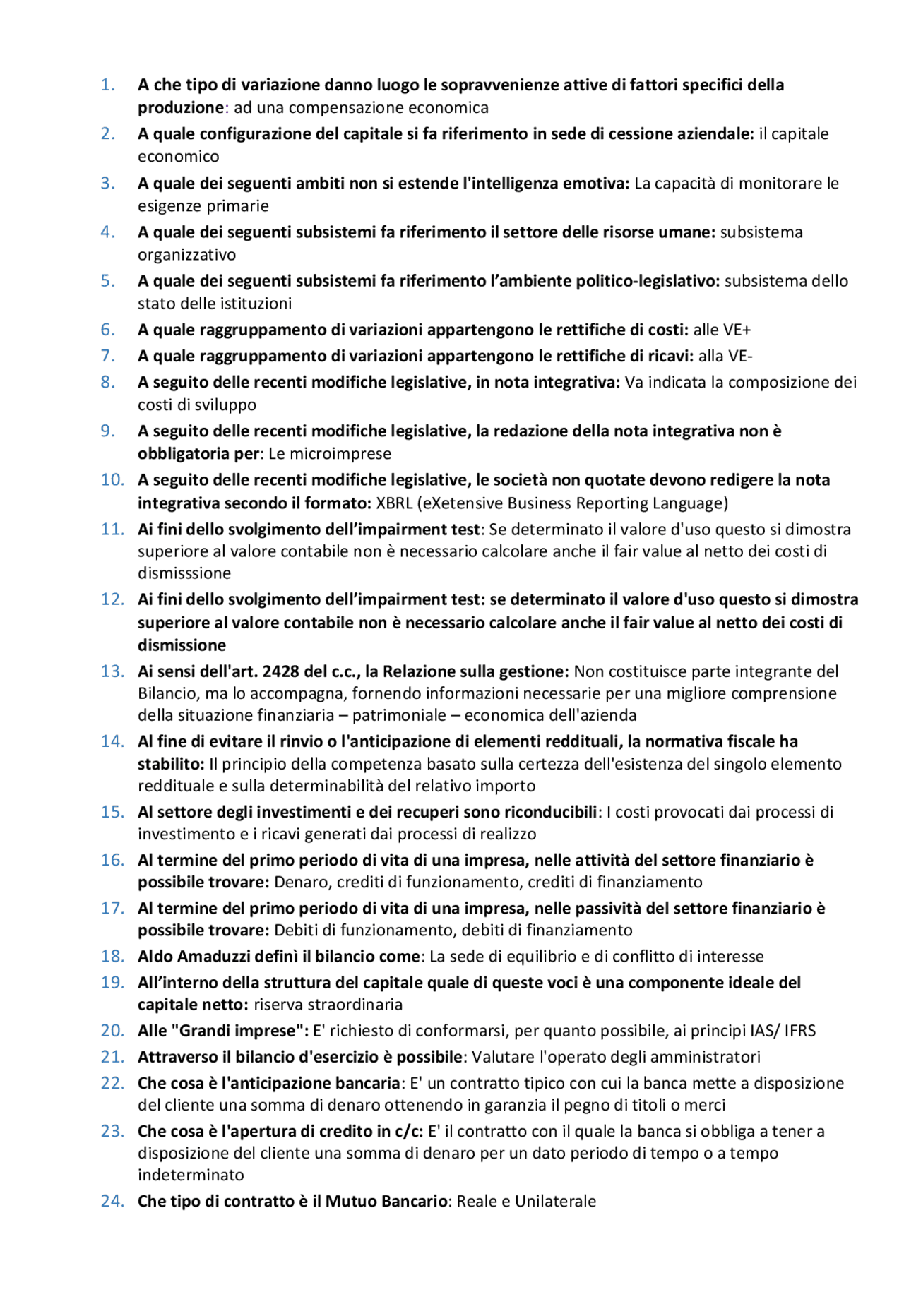 Ragioneria Generale Ed Applicata Lm56 Completo Prove Desame Di