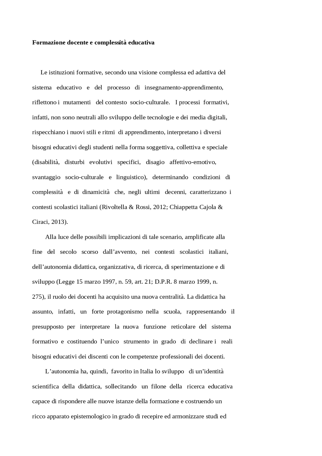 Formazione Docenti Per Tfa Sostegno Docsity