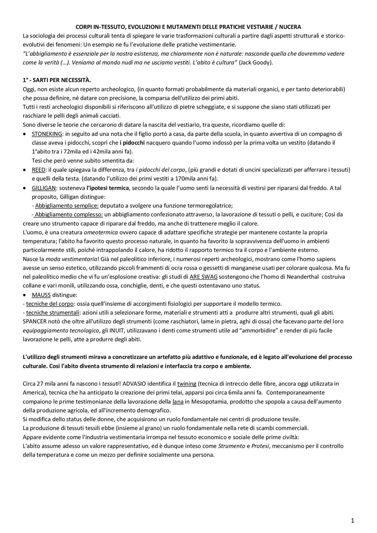 Corpi In Tessuti Prof Unime Docsity
