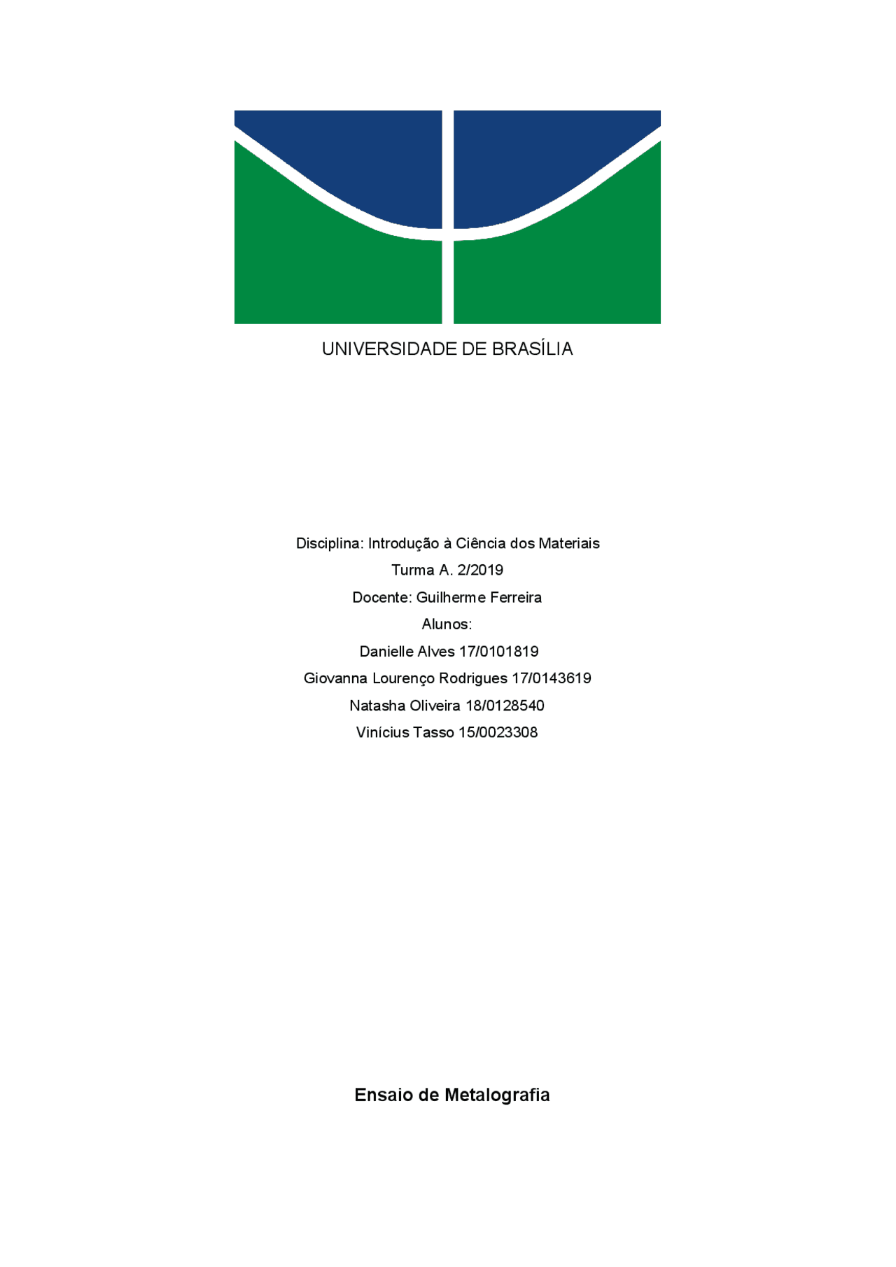 Ensaio De Metalografia Docsity