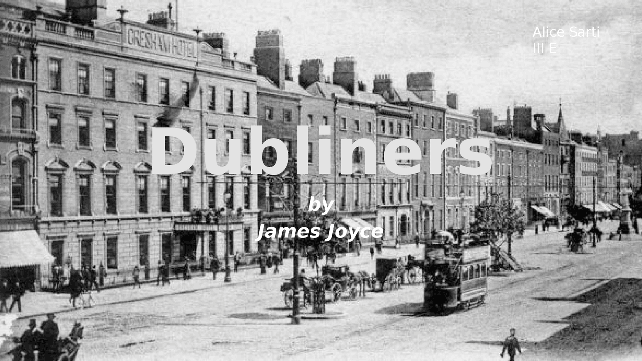 Presentazione In Inglese Di Dubliners Docsity