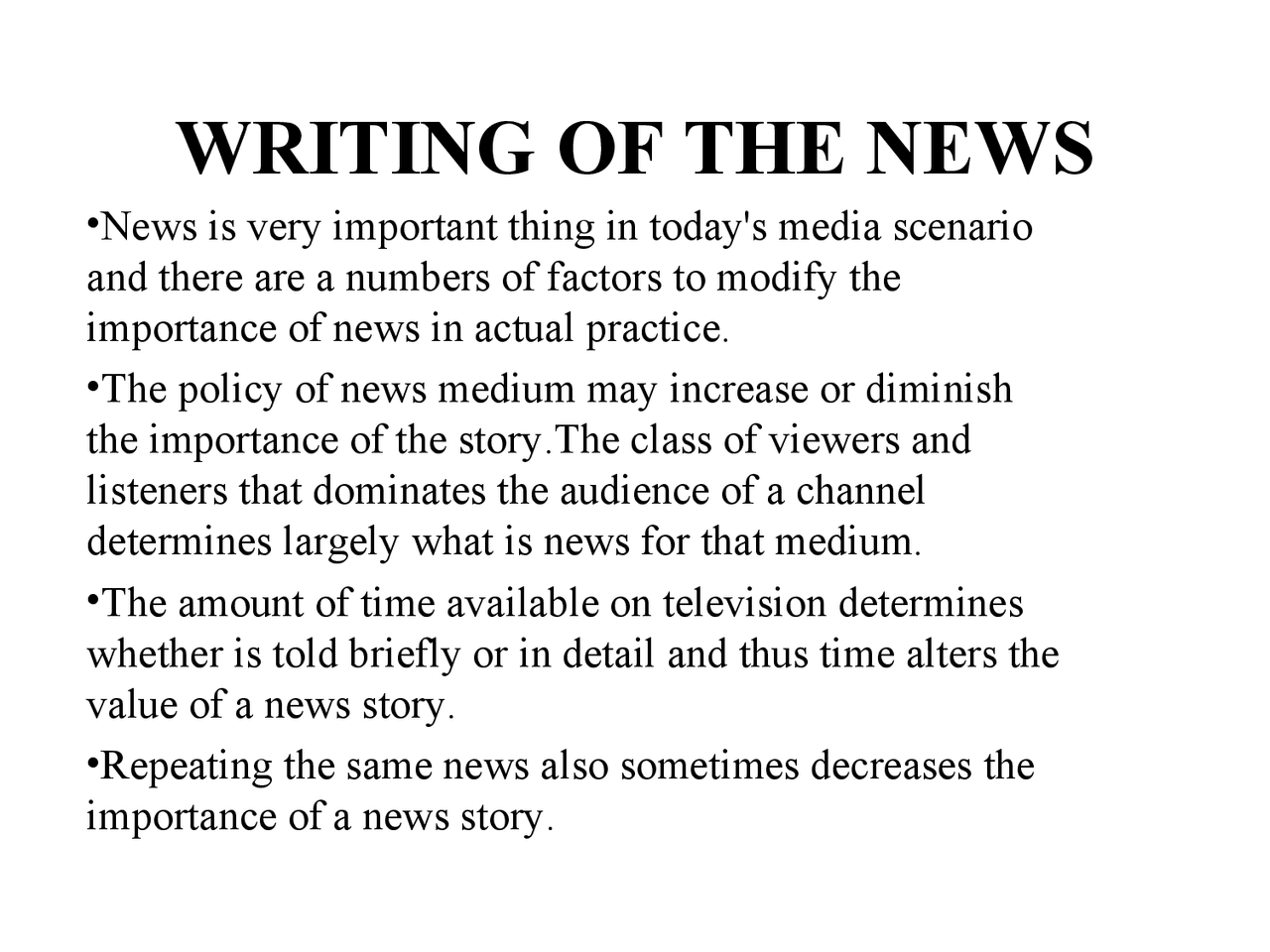 journalism and mass communication copied downloaded project | Essays ...