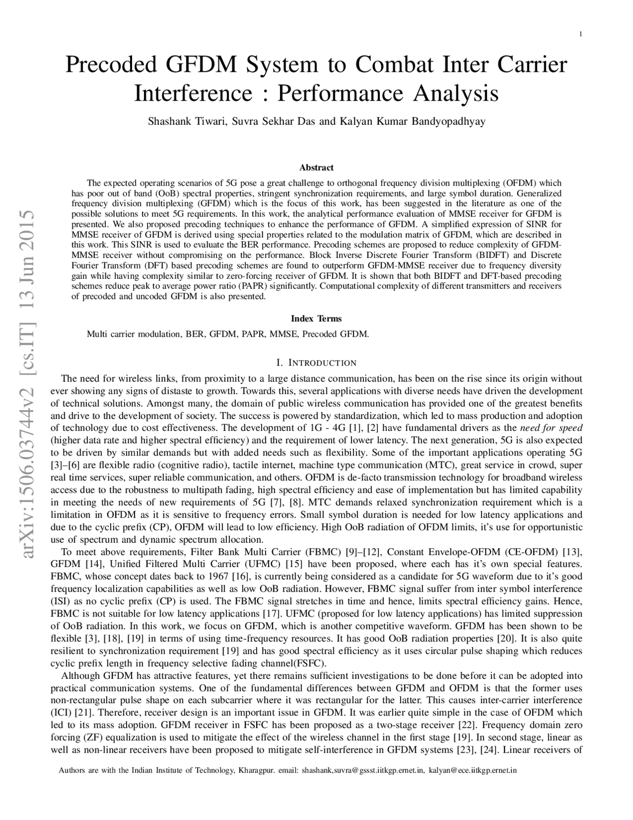 Svd To Gfdm To Rid The Self Interference Docsity