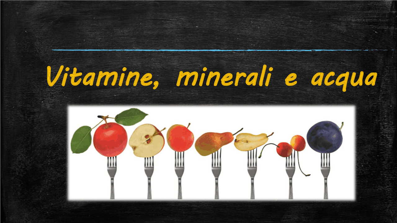 Sostanze Nutritive Le Vitamine Docsity