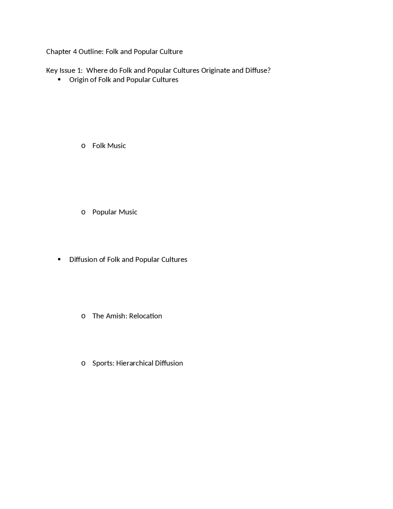Folk and Popular Culture: Origin and Diffusion of Folk Music and ...