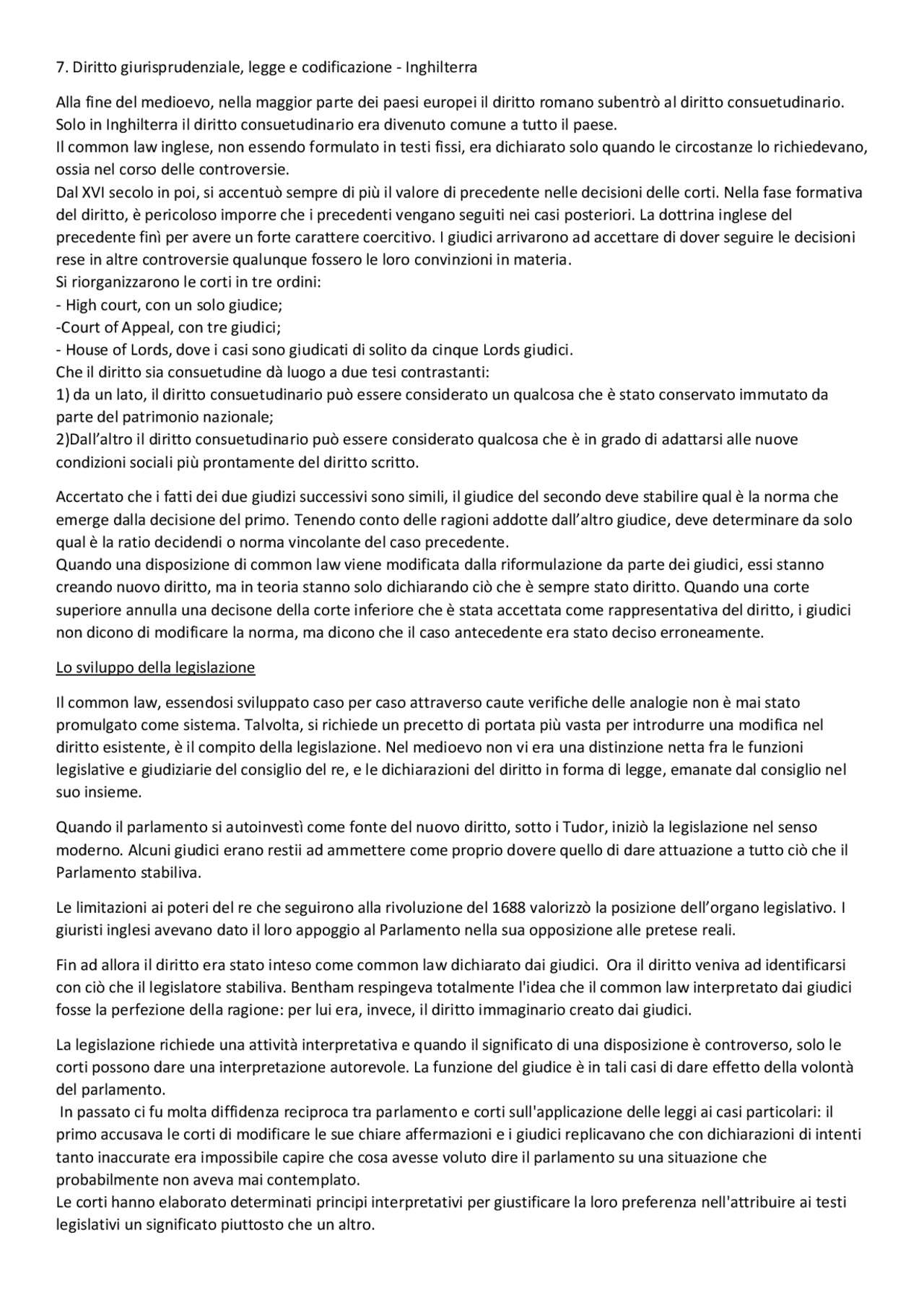 Riassunto Stein Da Cap 7 Diritto Comparato Docsity