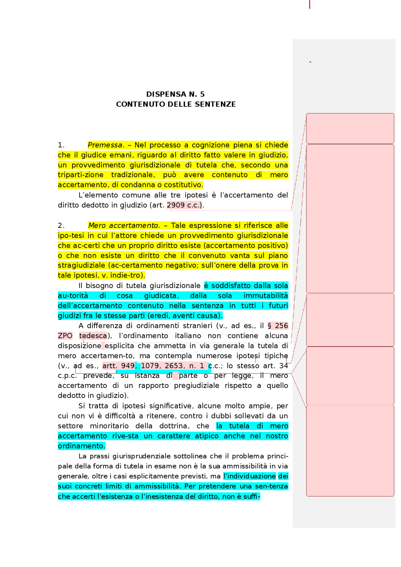 Dispense Caponi Diritto Processuale Civile Docsity