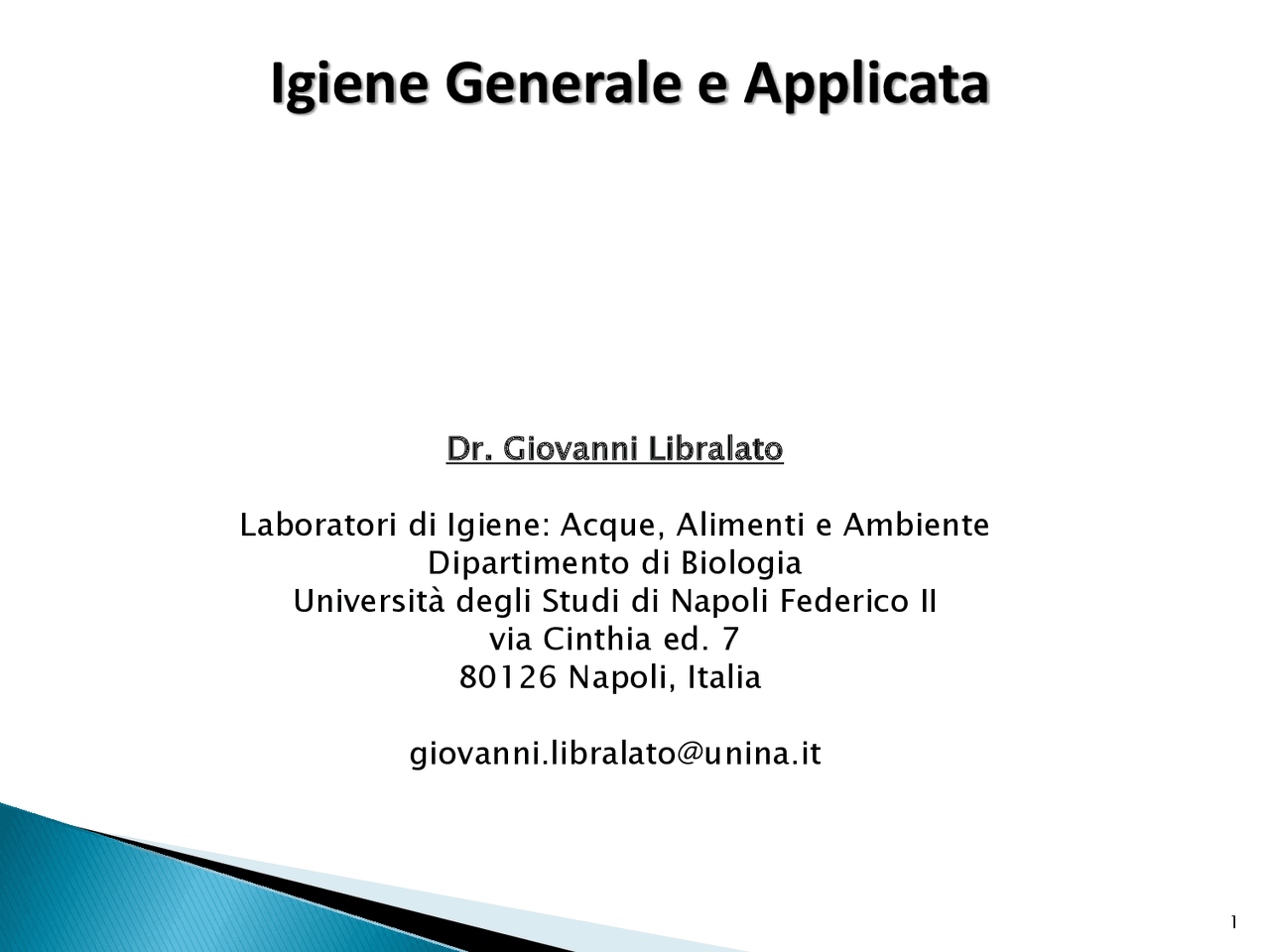 Slide Prevenzione E Profilassi Slide Di Biologia Docsity