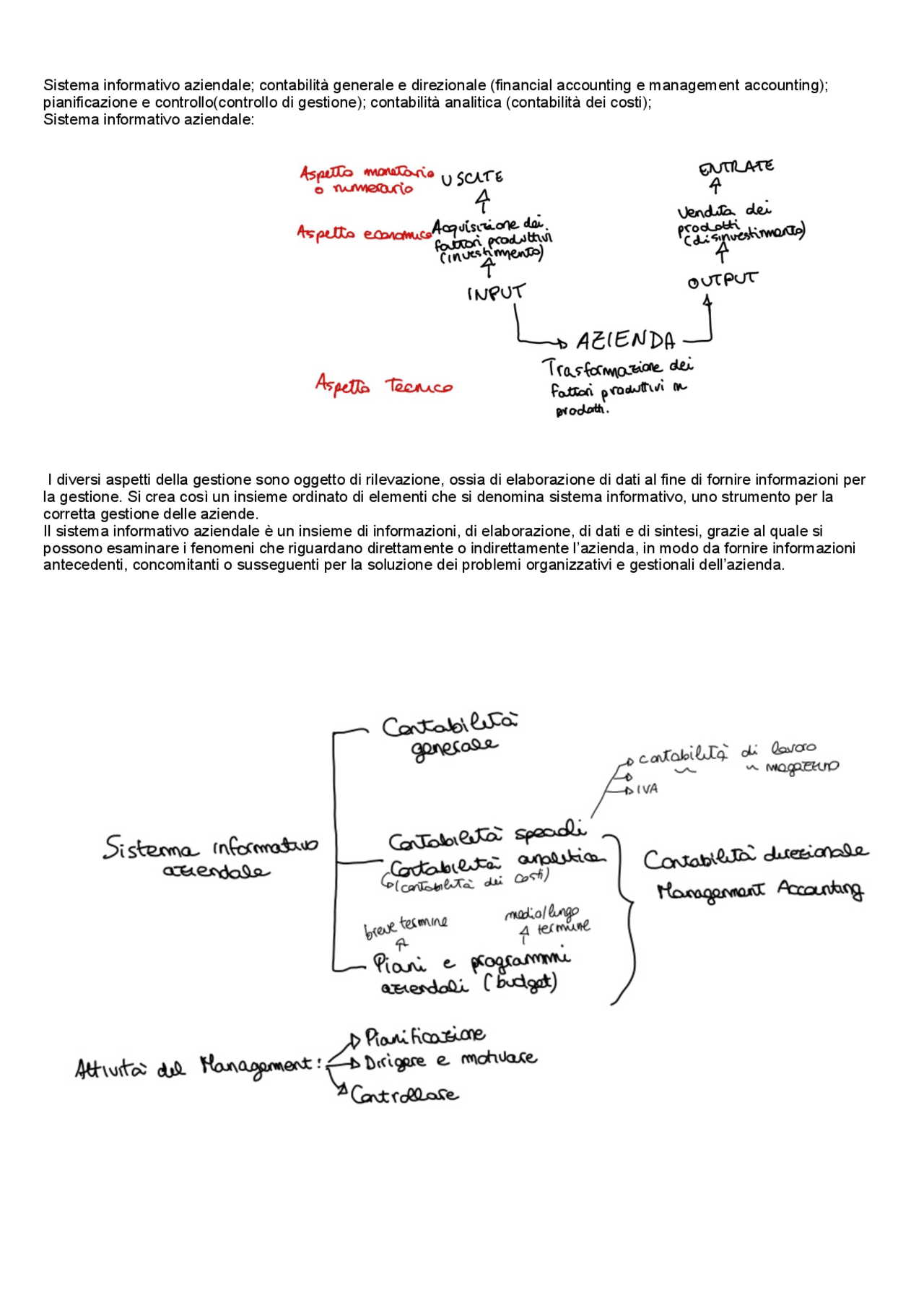 Appunti 1° Parte Programmazione E Controllo Docsity