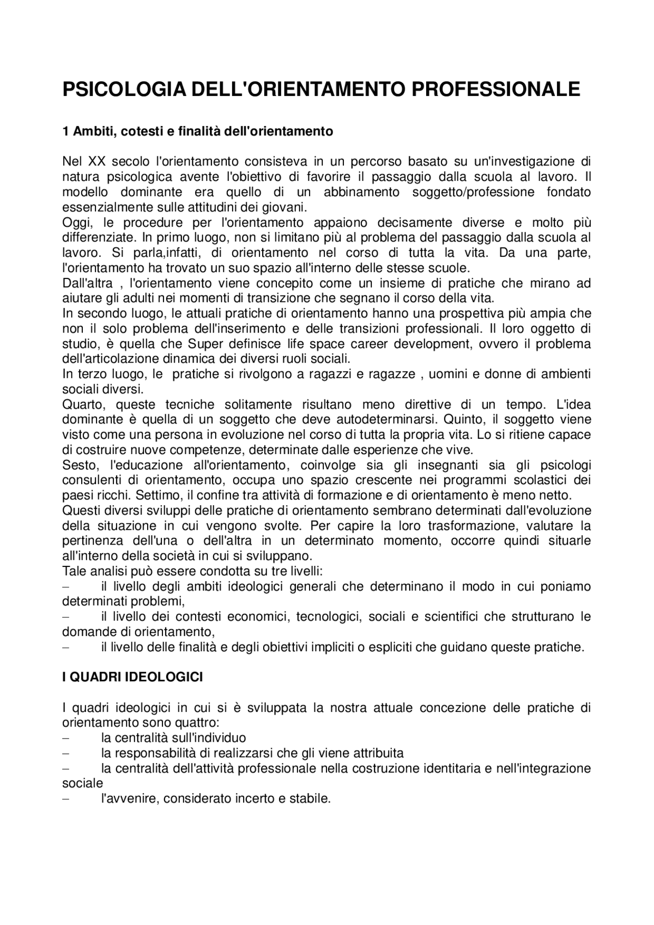 Psicologia dell'orientamento professionale. Teorie e pratiche per ...