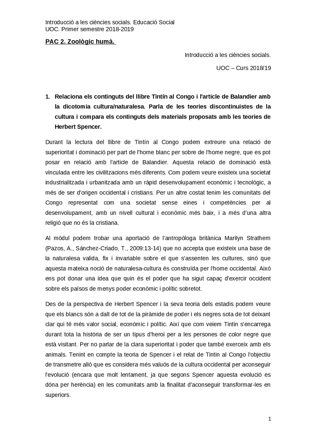 Pac Introducció A Les Ciencies Socials Docsity