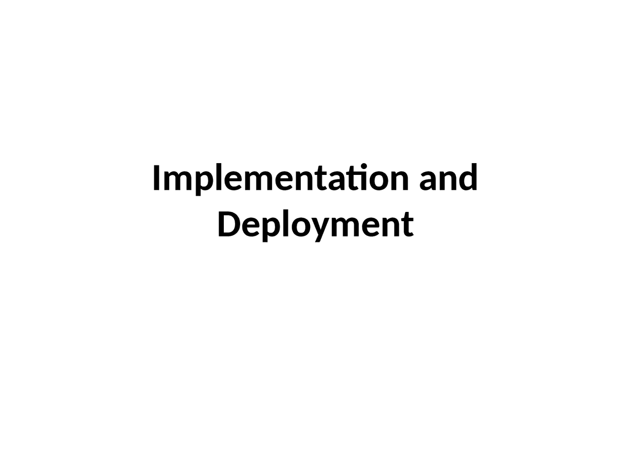 Implementation OOAD Unit 5 - Docsity