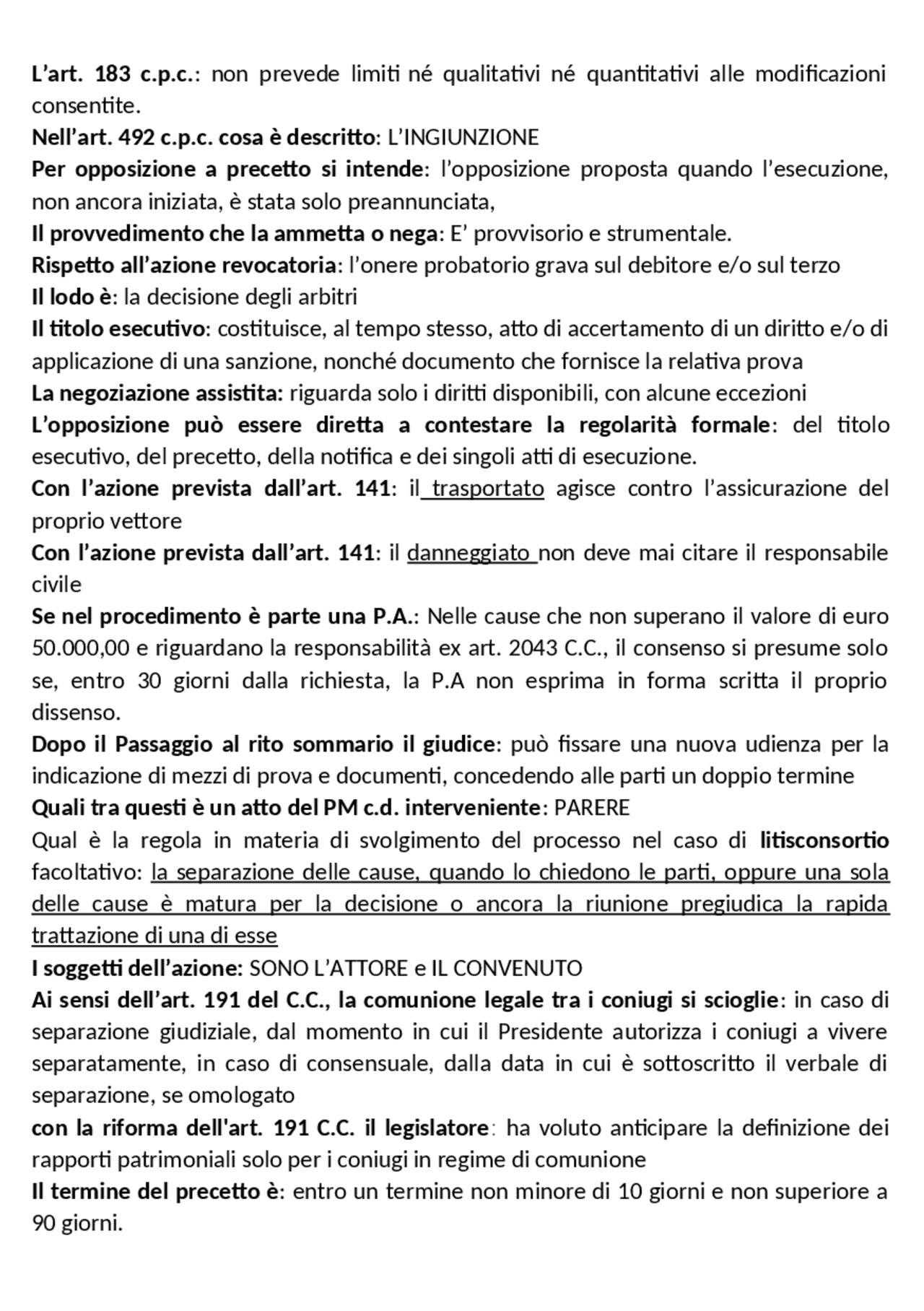 Test Desame Di Diritto Processuale Civile Prove Desame Di Diritto