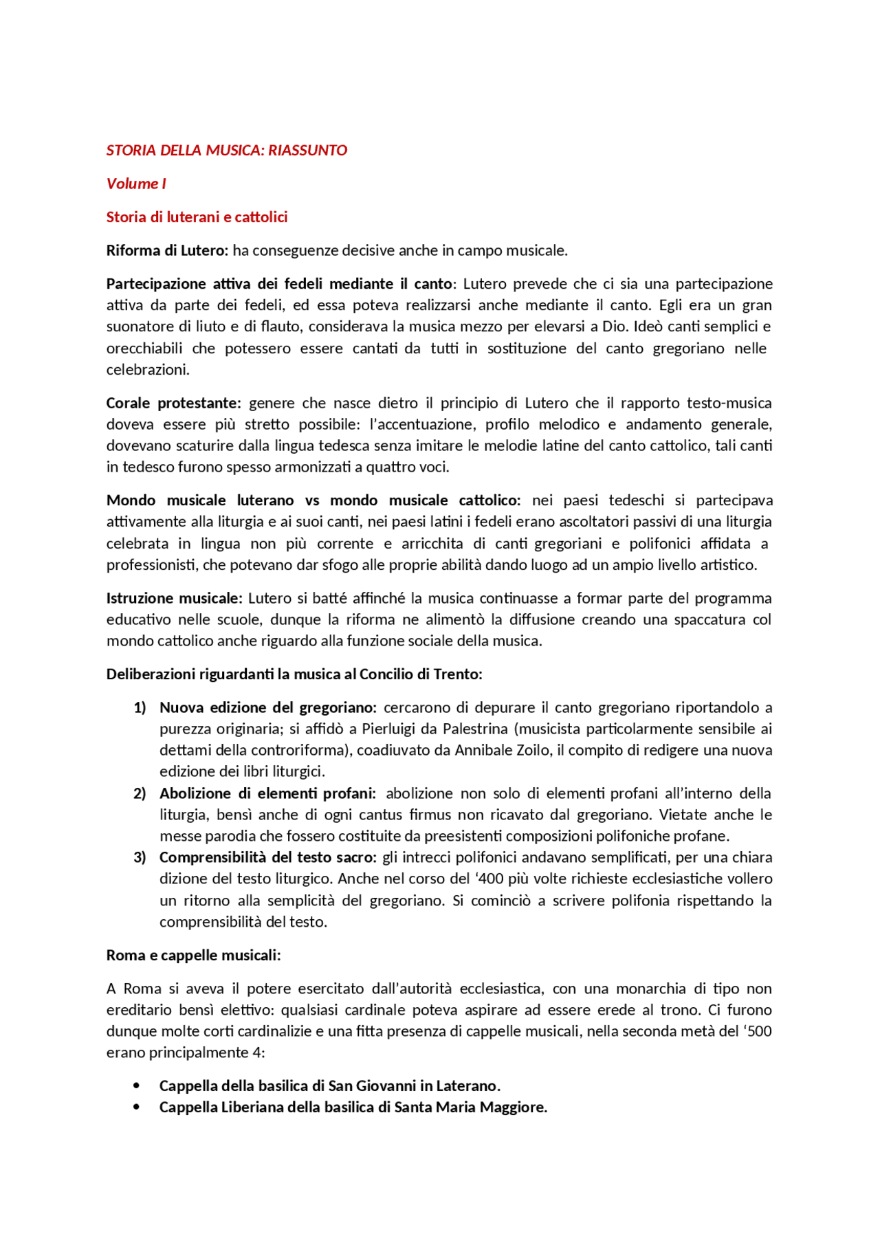 Riassunto Volumi Carrozzo Cimagalli Docsity