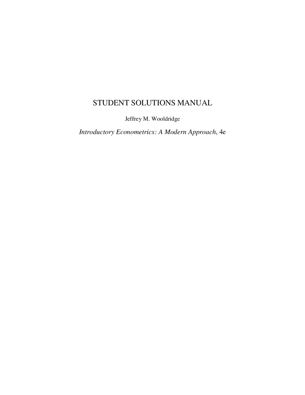 Examenes Econometría Docsity