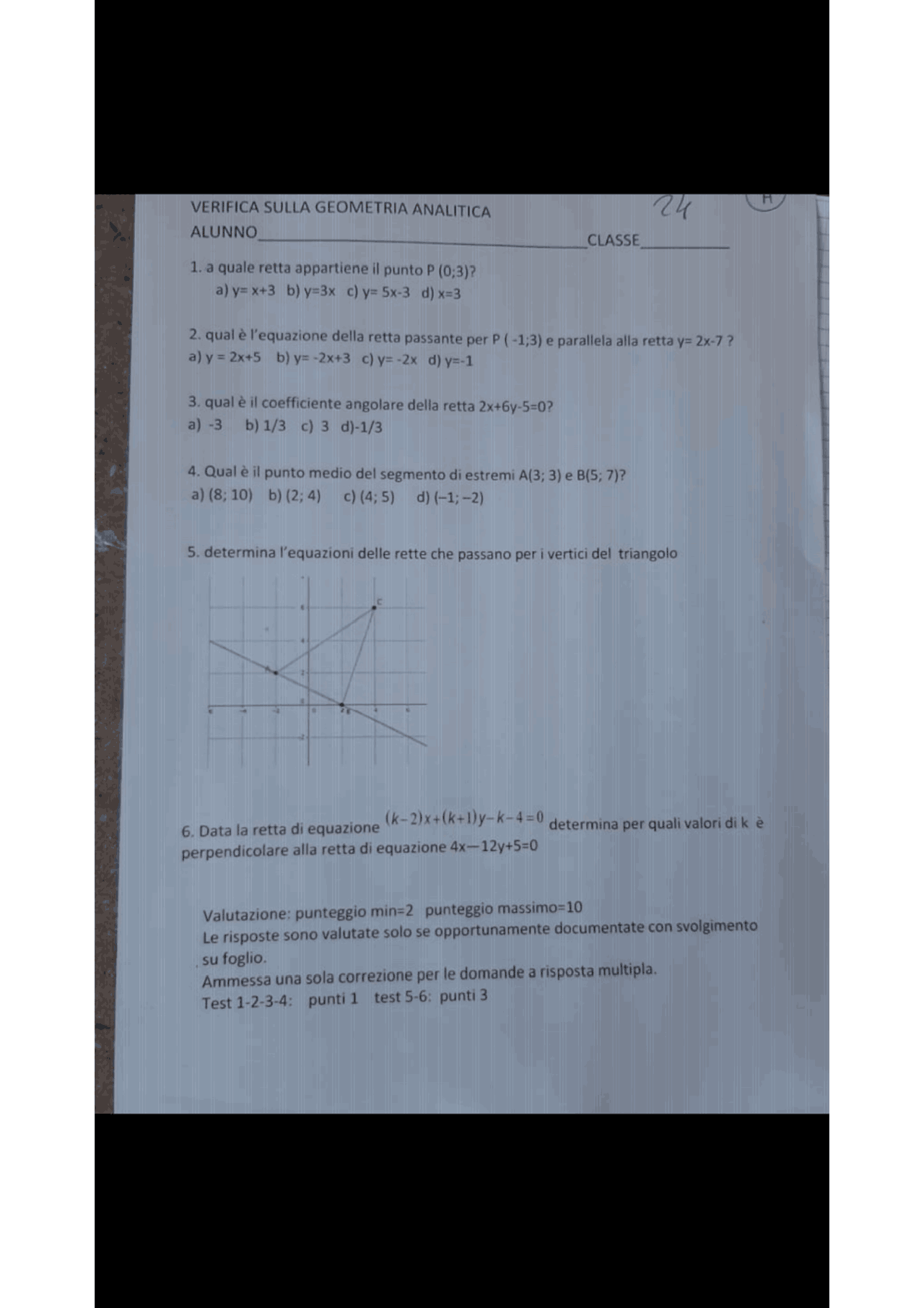 Geometria Analitica Docsity