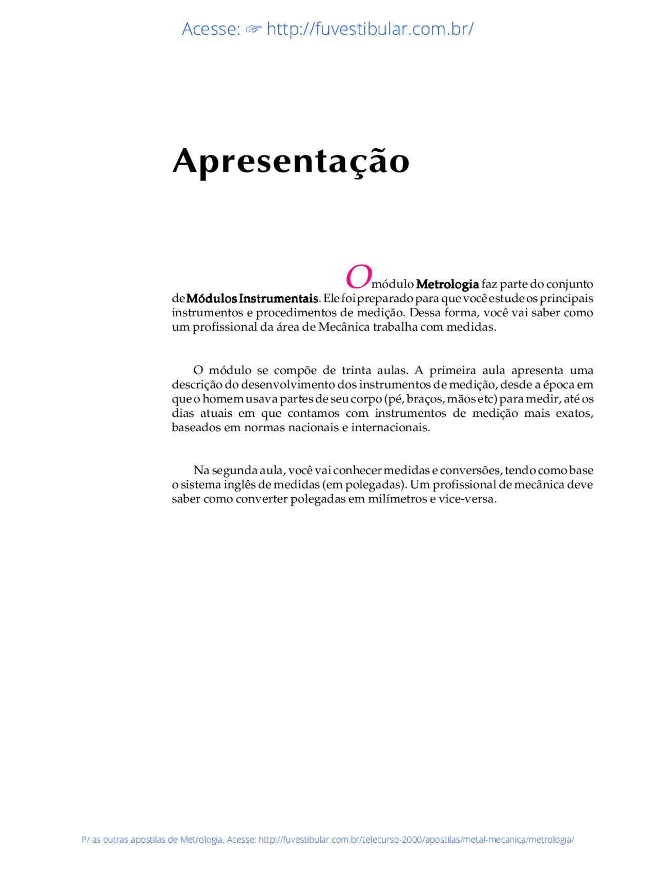 Metrologia Instrumentos Docsity