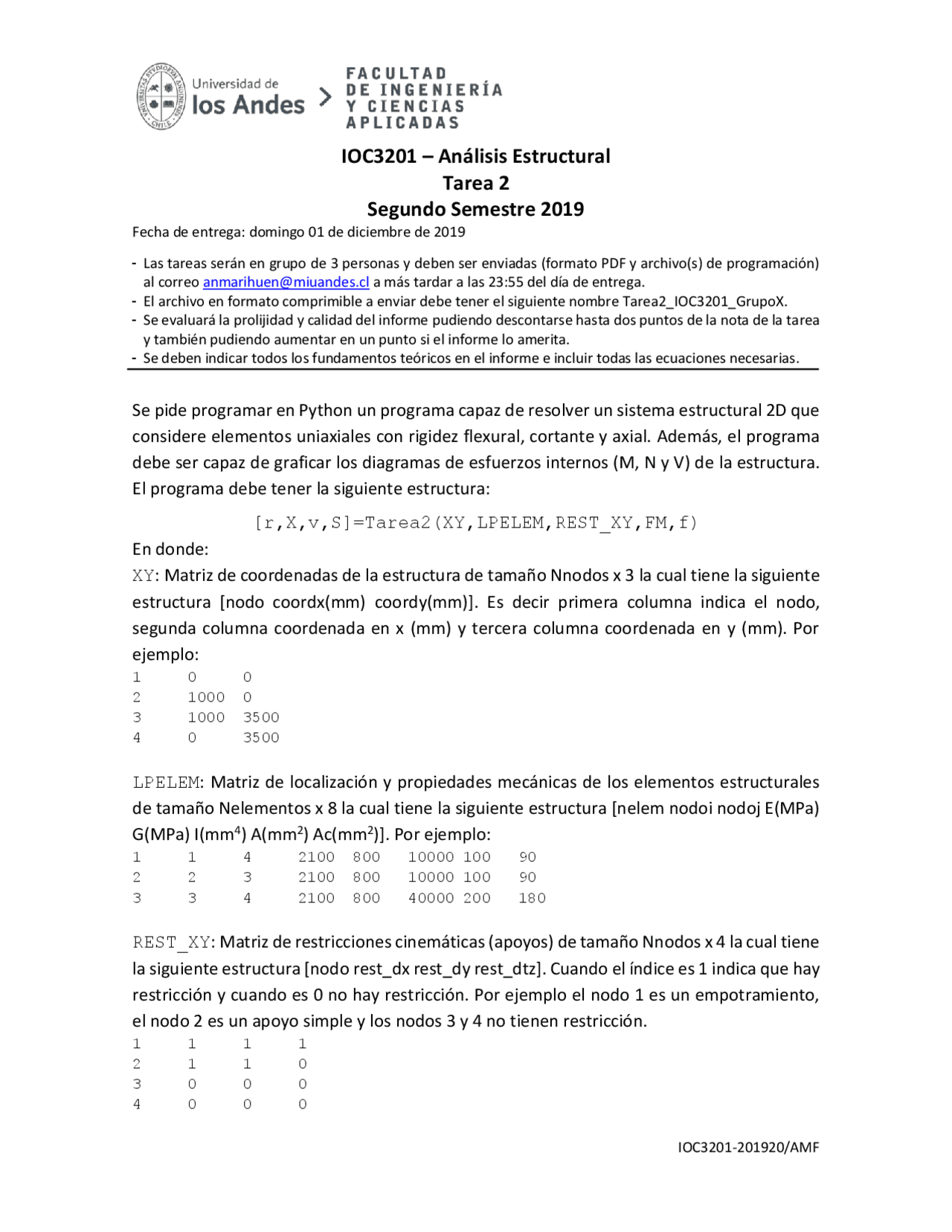 Tarea 2 Analisis Estructural Ejercicios De Análisis Estructural Docsity