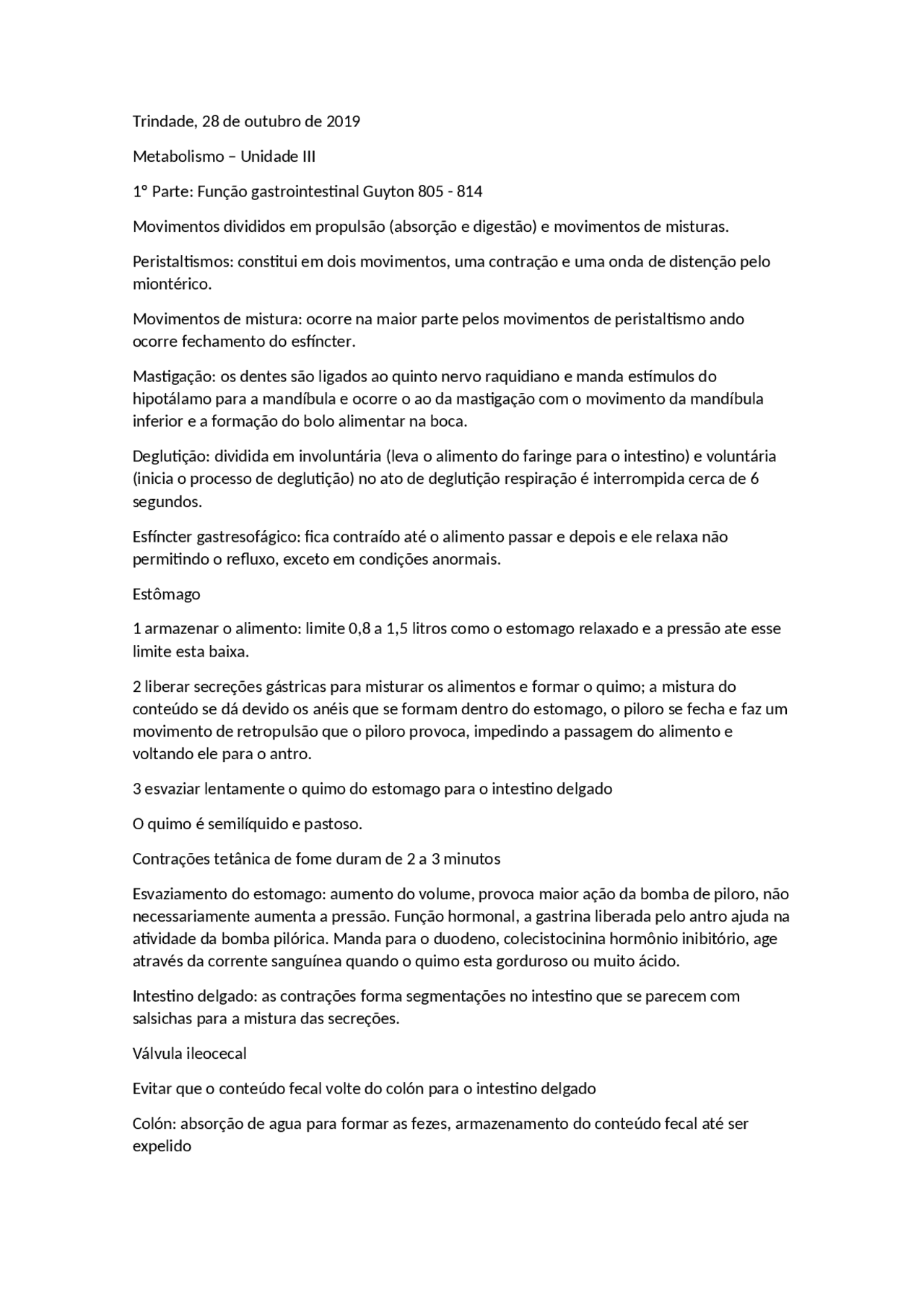 Metabolismo Dos Carboidratos Docsity