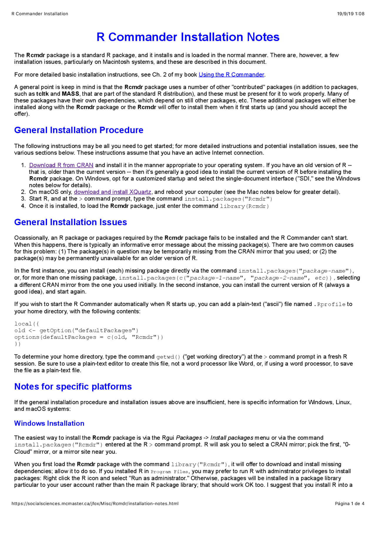 Descargar R Commander | Apuntes de Análisis de Datos y Métodos ...