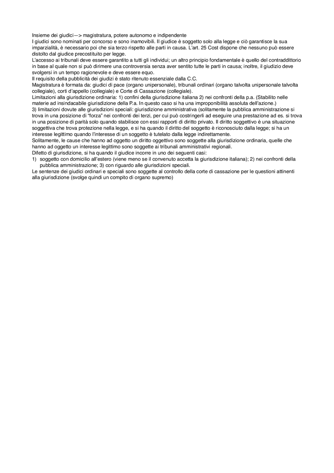 Appunti Procedura Civile 2020 Docsity