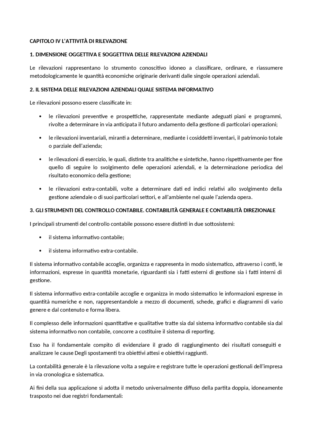 Riassunto Capitolo 4 Parte Terza Docsity
