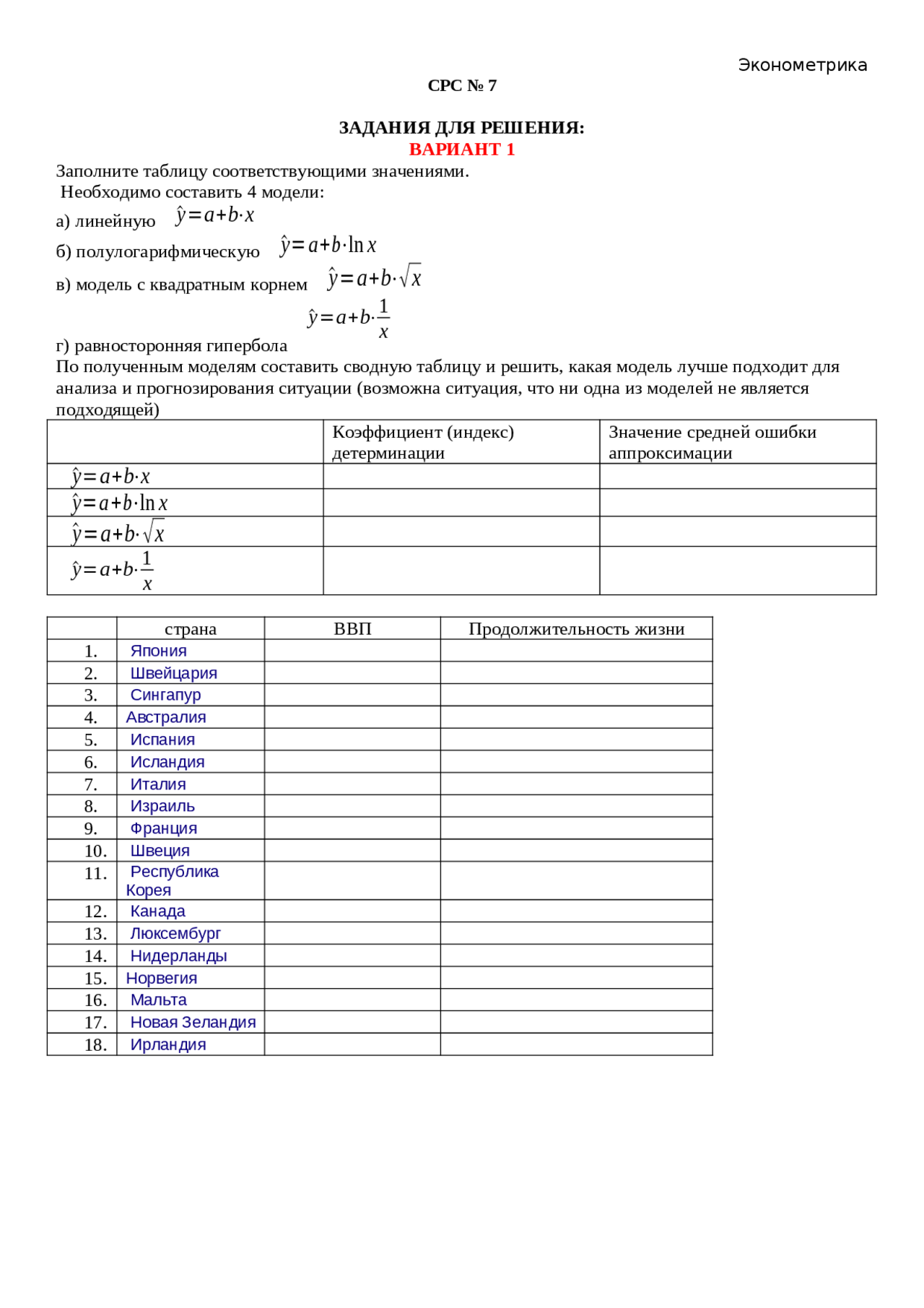 Практическое занятие Docsity