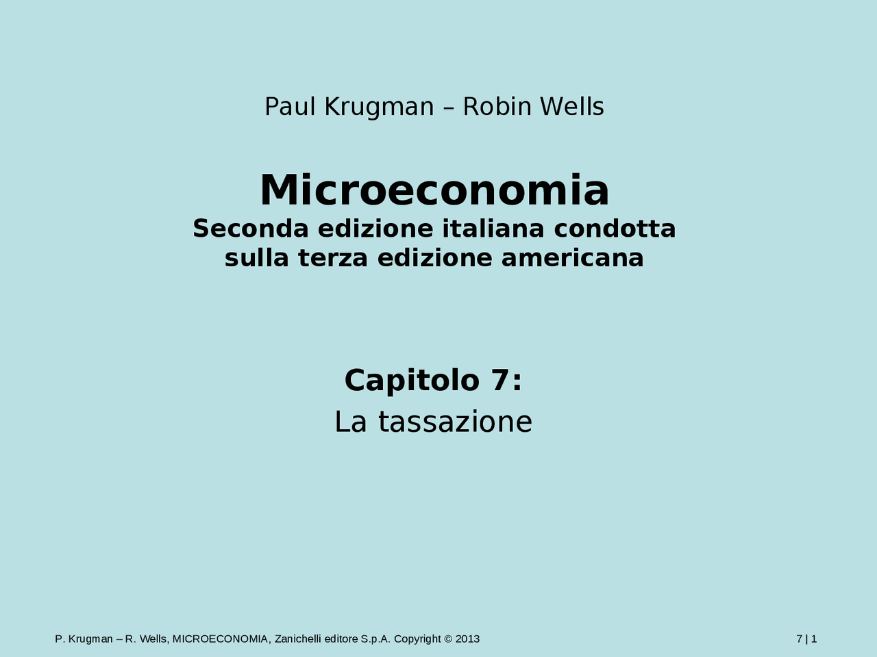 Microeconomia Capitolo 7 La Tassazione Docsity