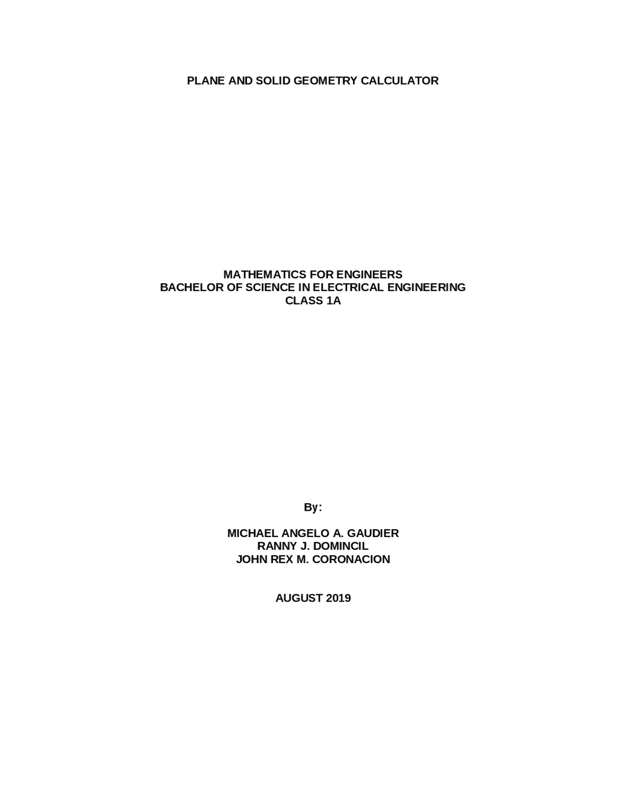 Proposal For Mathematics In Modern World Docsity