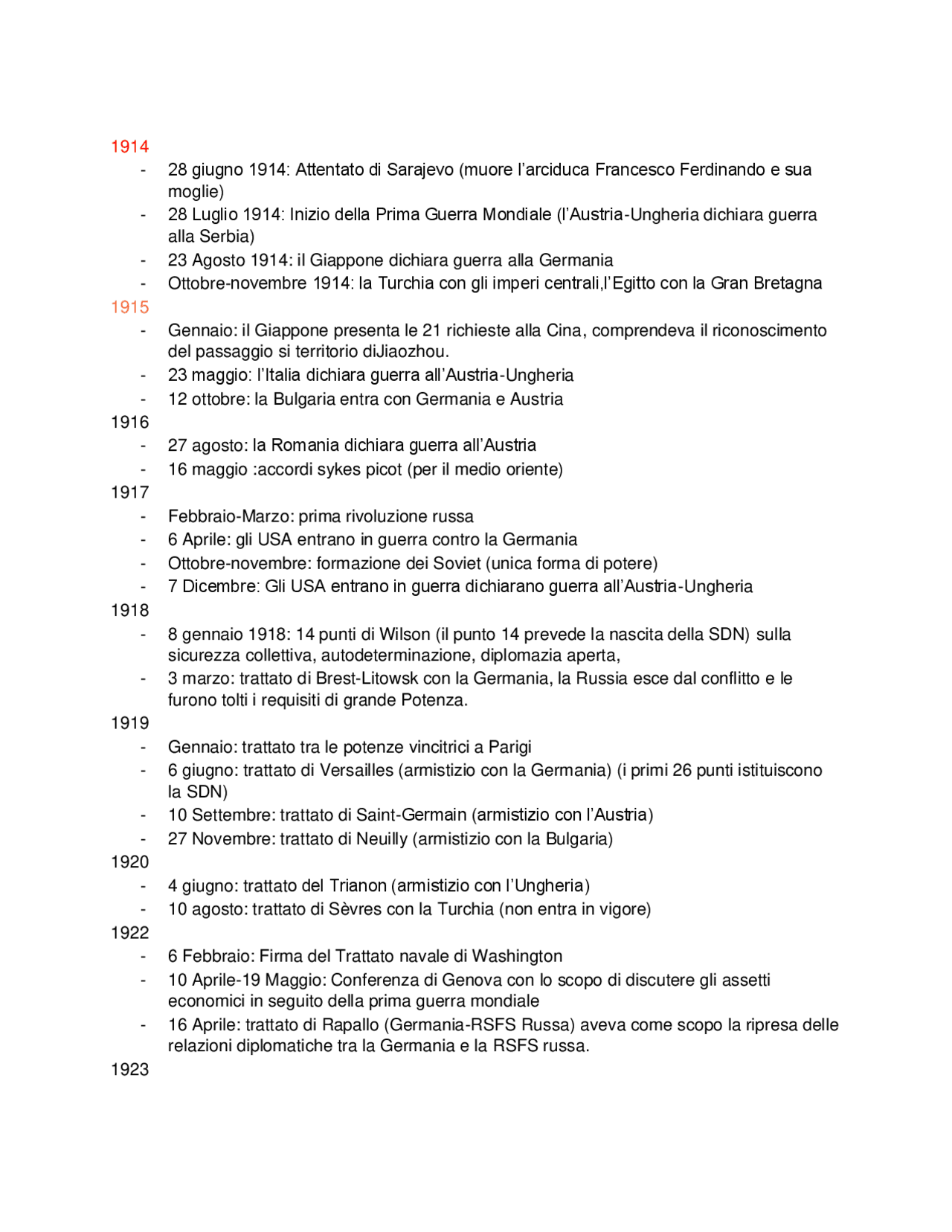 Relazioni Internazionali Docsity