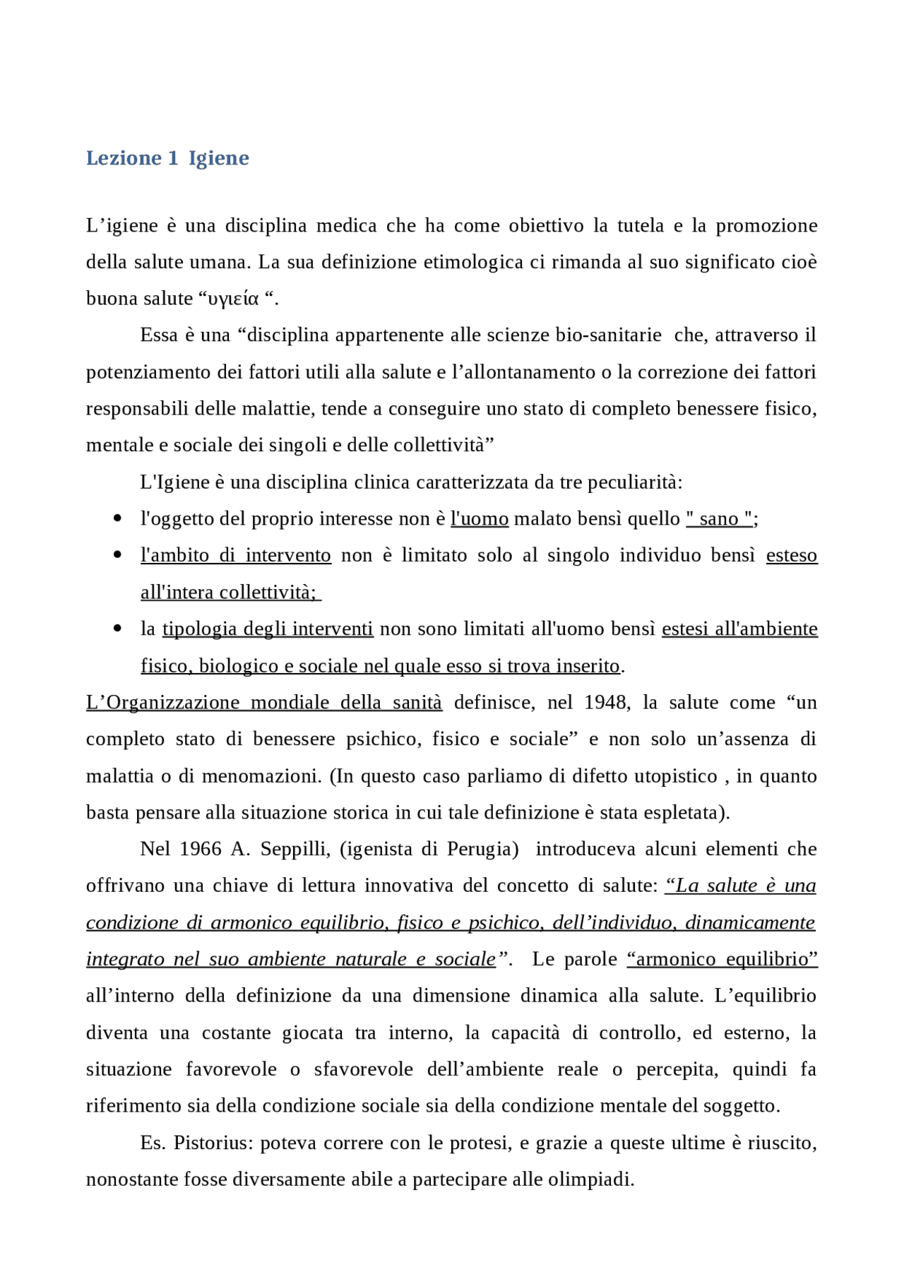 Sbobbine Igiene Generale E Applicata Docsity