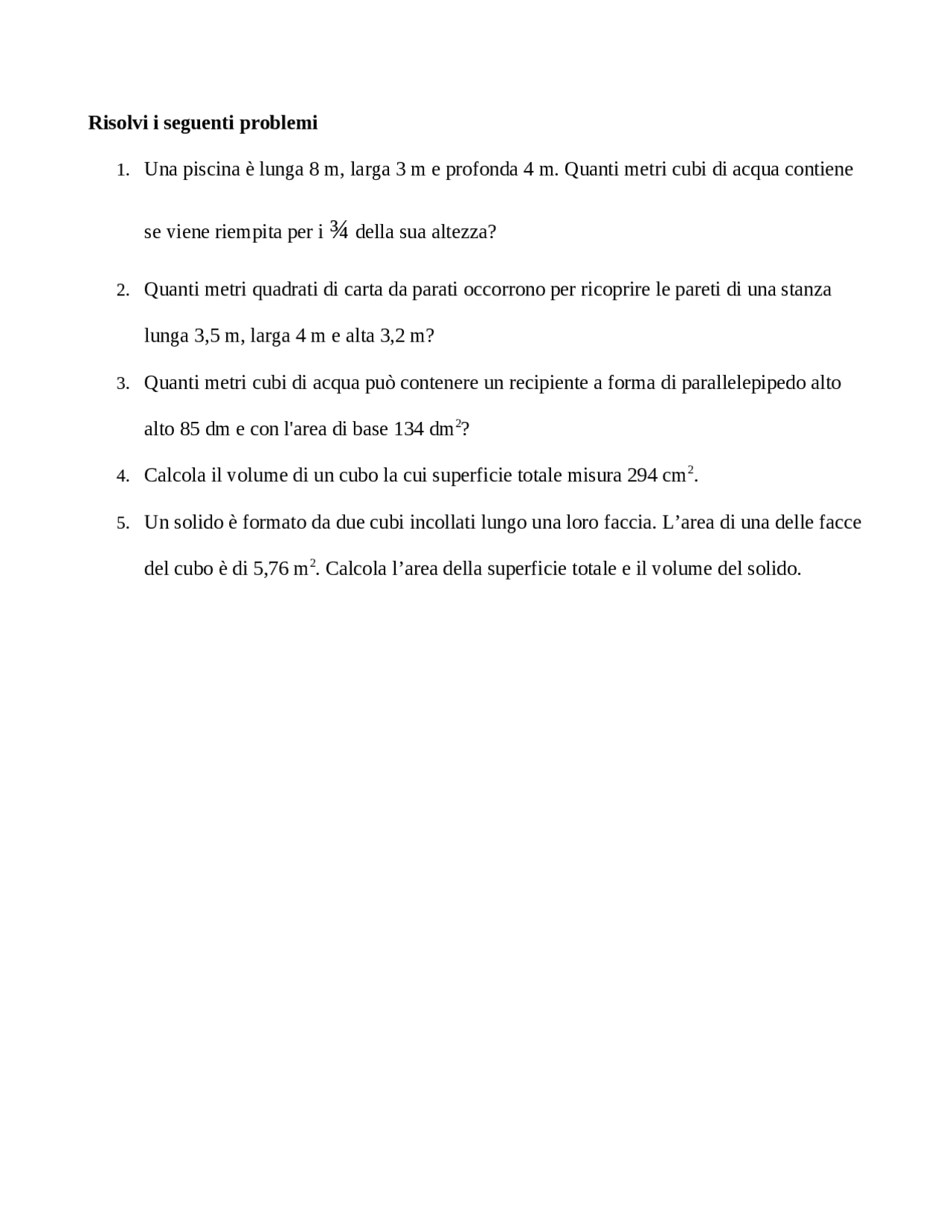 Problemi Di Ripasso Di Geometria Docsity