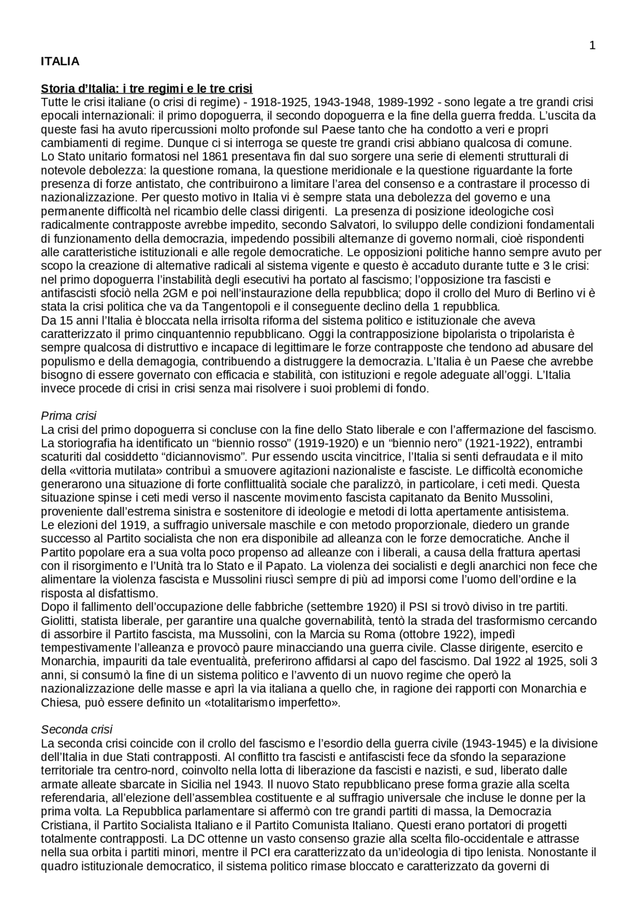 Tre Storie Una Storia Z Ciuffoletti Docsity