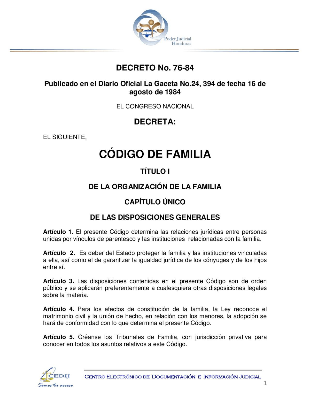 Codigo Civil Honduras - Docsity