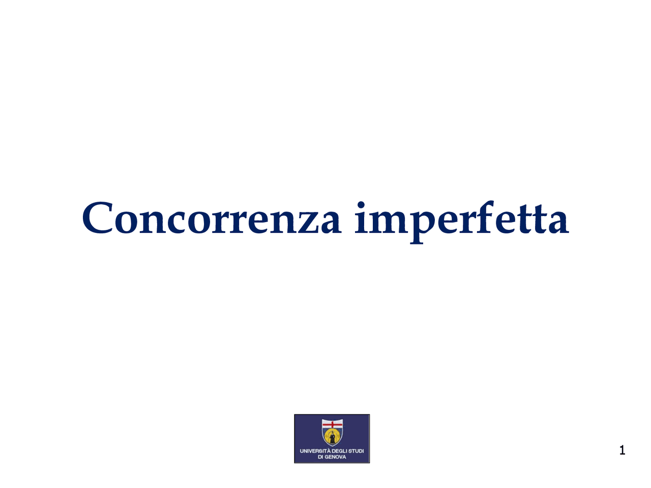 Concorrenza Perfetta Docsity