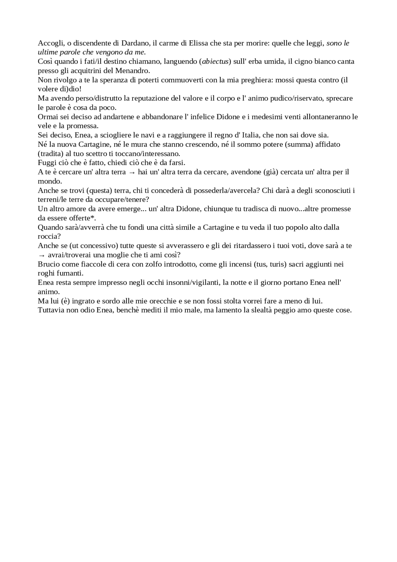 HEROIDES - Ovidio. epistola VII Didone a Enea | Traduzioni di Lingua ...