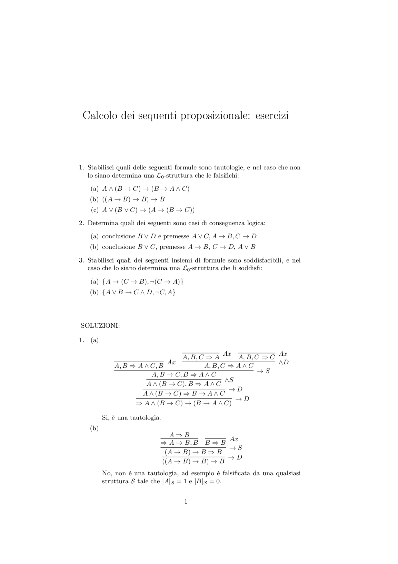 Dispense Di Logica 5 Docsity