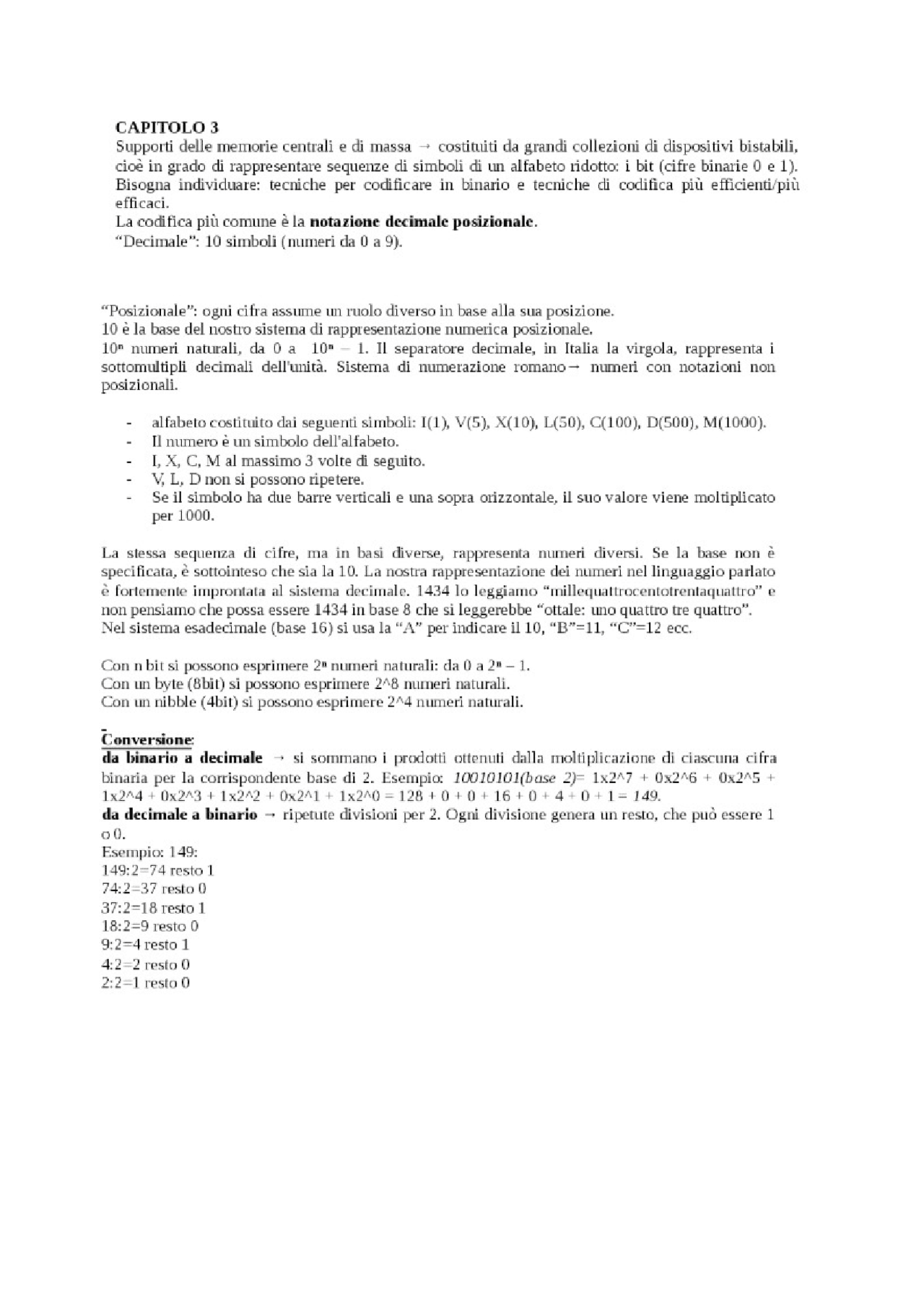 Riassunto generale informatica - Docsity