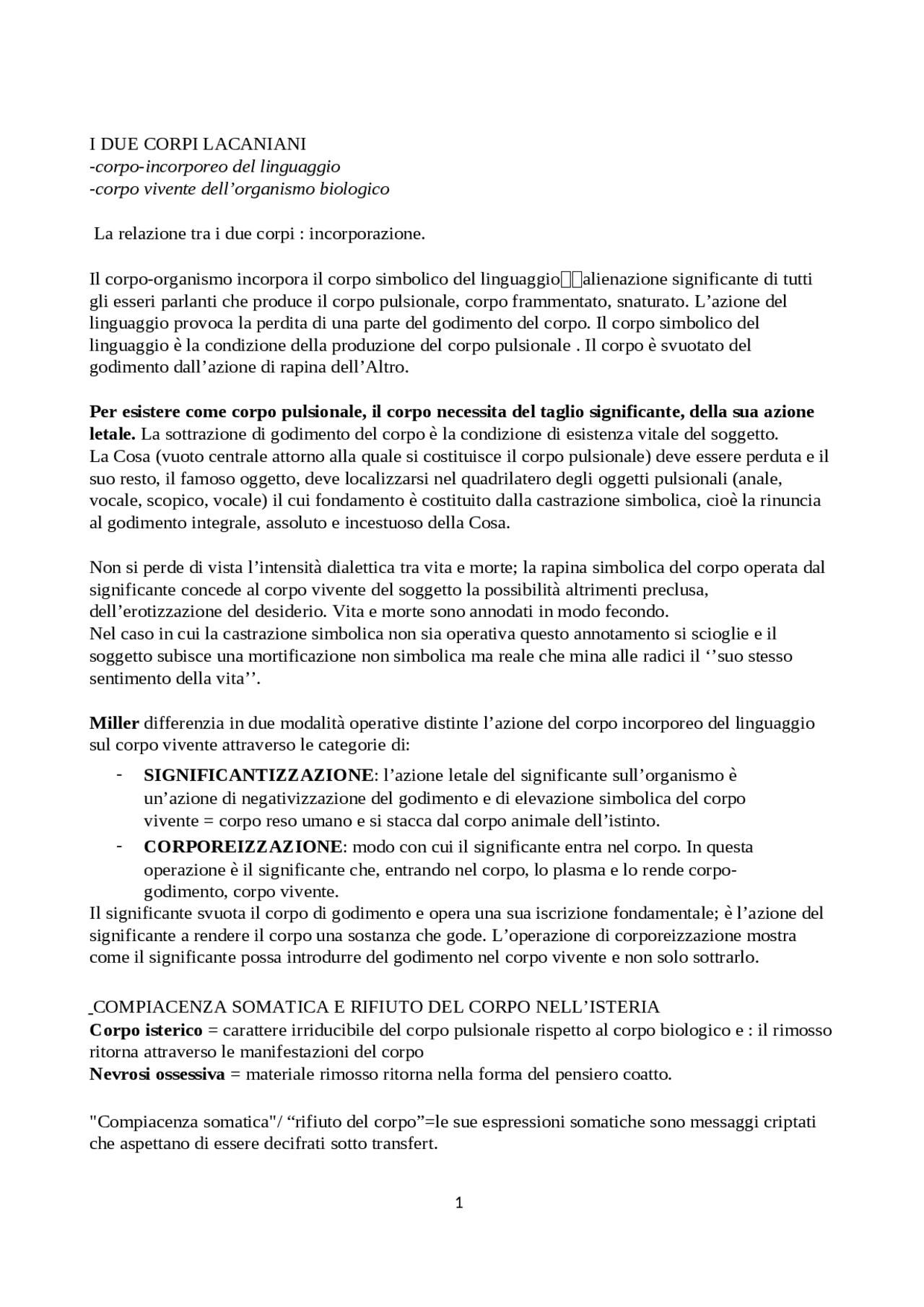 Luomo Senza Inconscio Docsity
